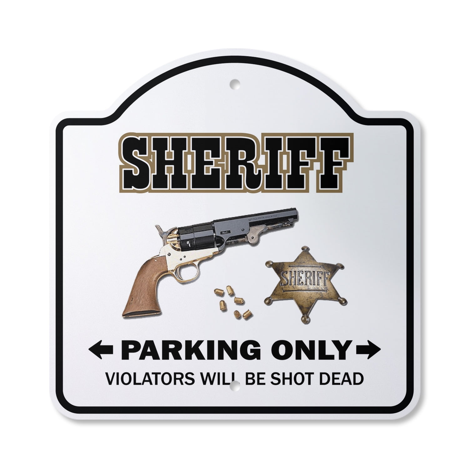 I'm The Sheriff 12" X 12" Sign | Indoor/Outdoor Plastic | SignMission ...