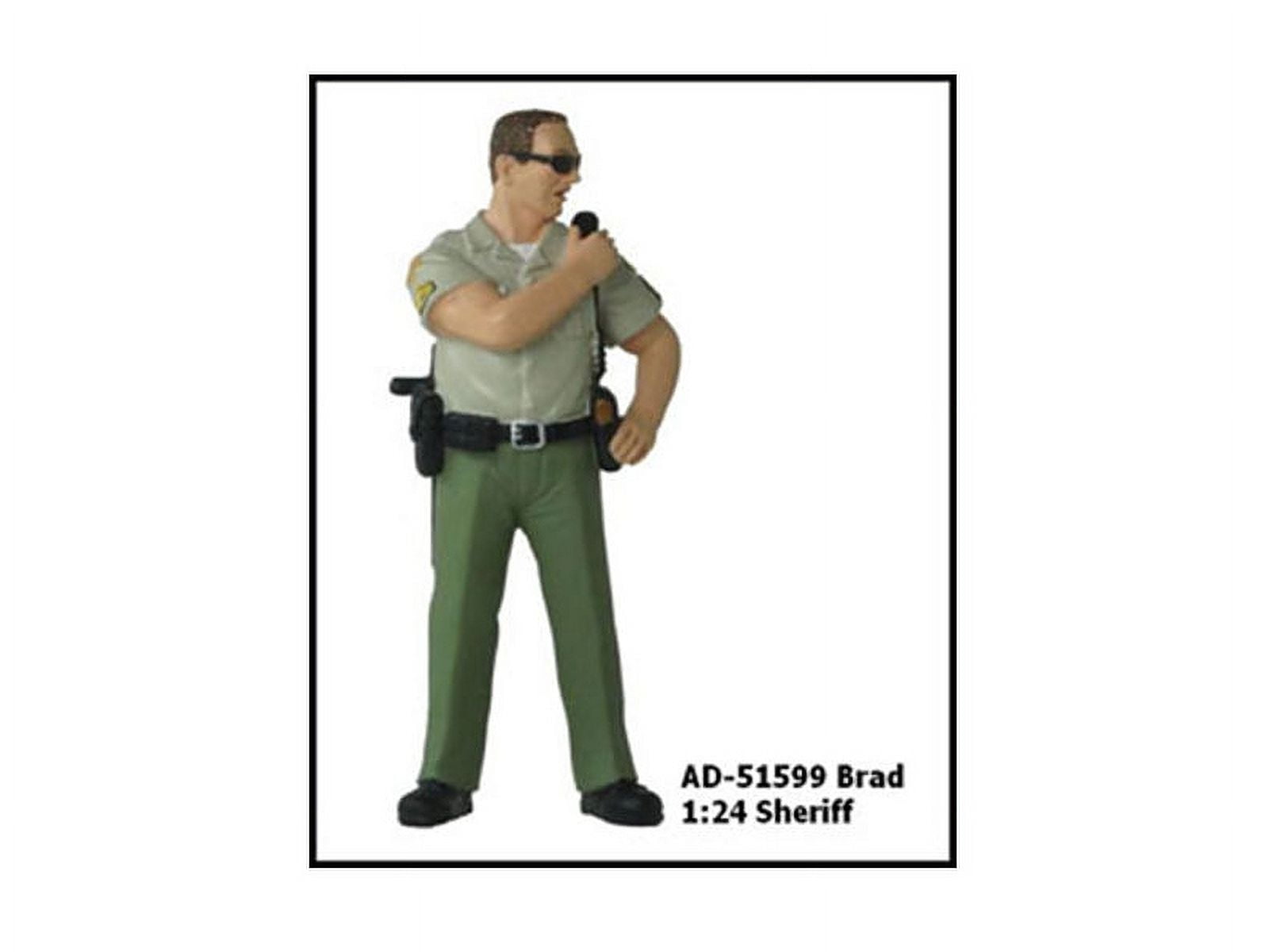 Sheriff Brad Figure For 1:24 Diecast Model Cars by American Diorama ...