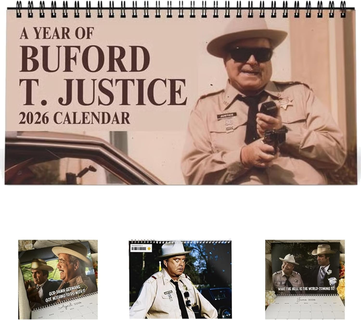 Sheriff Buford Inspired Wall Calendar 2026 - Unique Christmas ...
