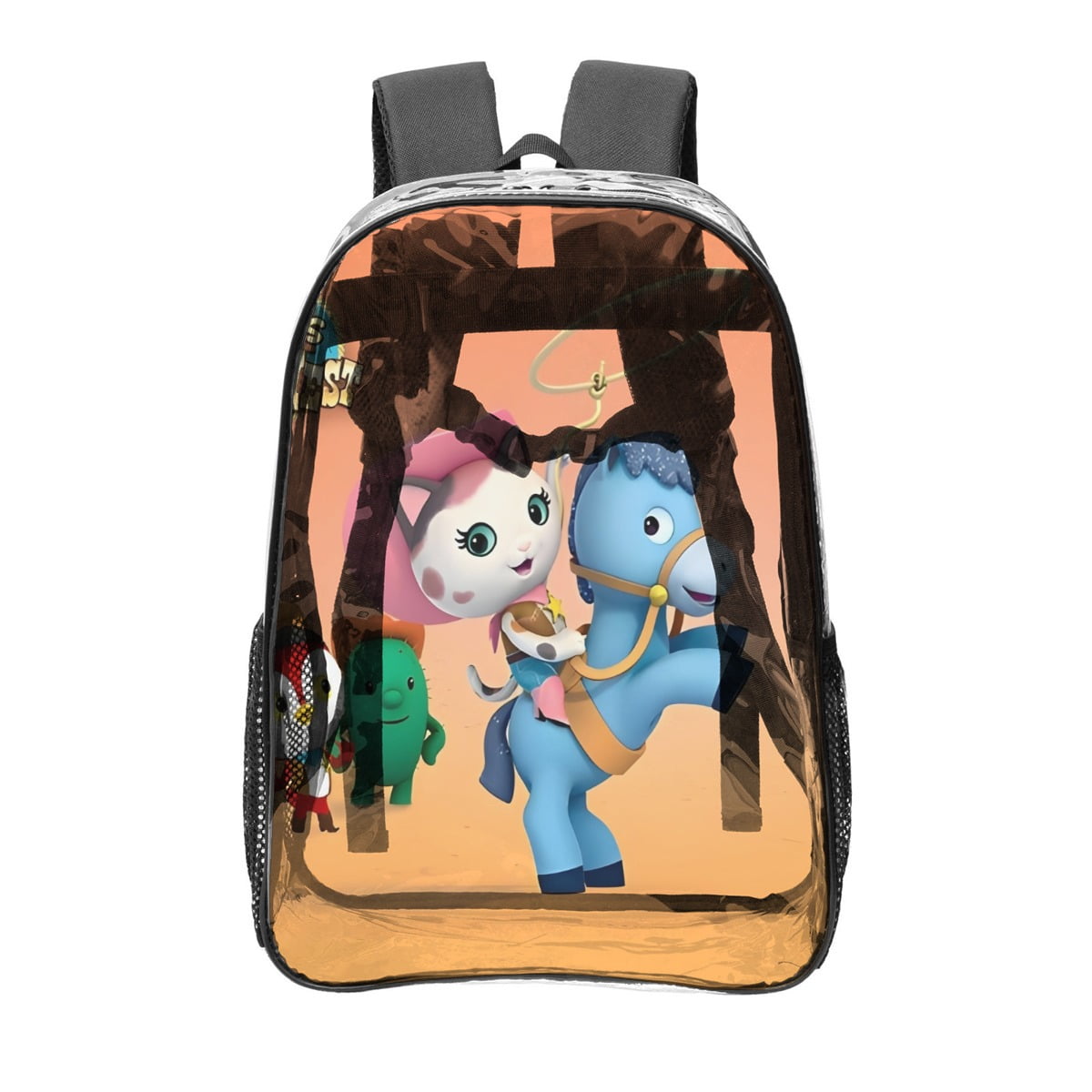 Sheriff Callie Wild West Pattern Transparent Backpack Lightweight And ...