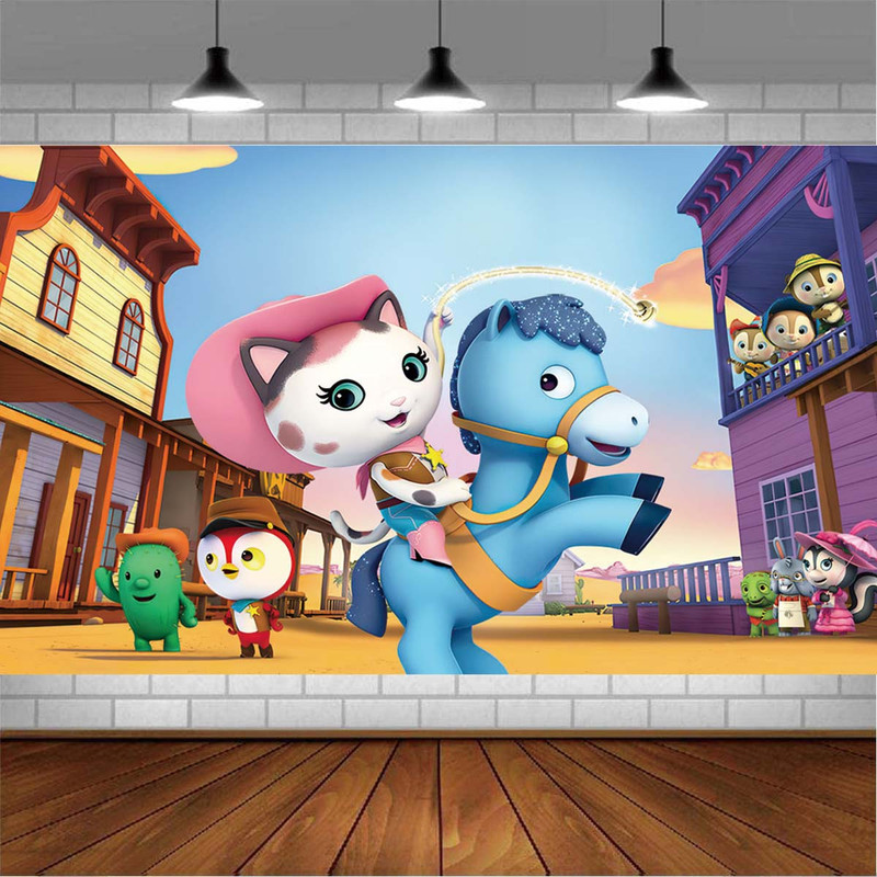 Sheriff Callie's Wild West Taspestry Post Banner Backdrop Background ...