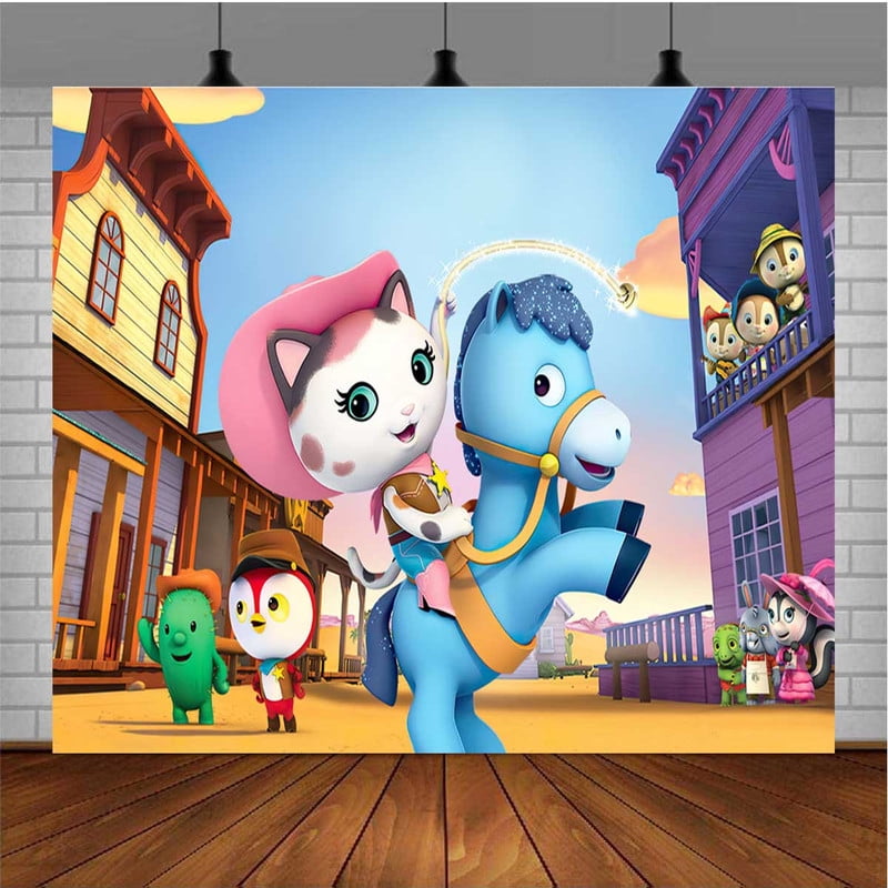 Sheriff Callie's Wild West Taspestry Post Banner Backdrop Background ...