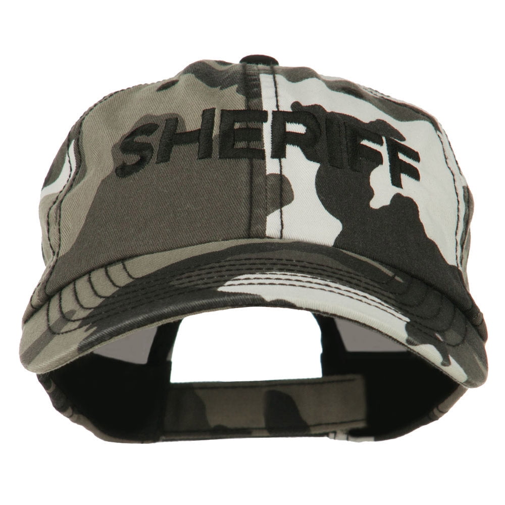 Sheriff Embroidered Enzyme Washed Camo Cap - City OSFM - Walmart.com