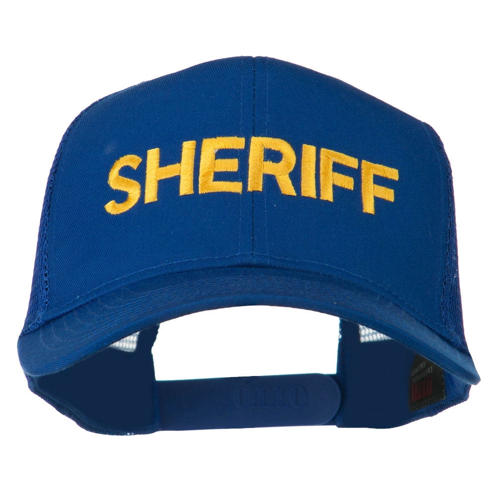 Sheriff Embroidered Military Mesh Back Cap - Royal OSFM - Walmart.com
