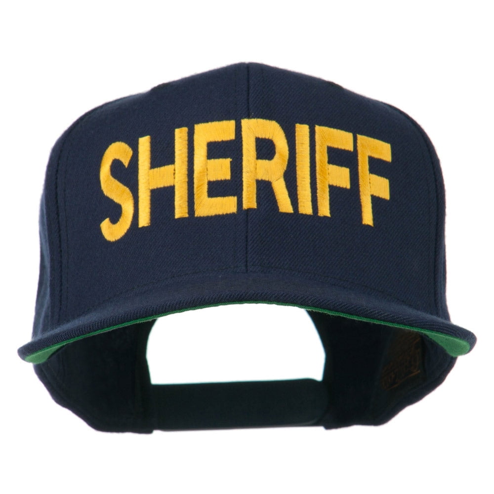 Sheriff Embroidered Snapback Cap - Navy OSFM - Walmart.com