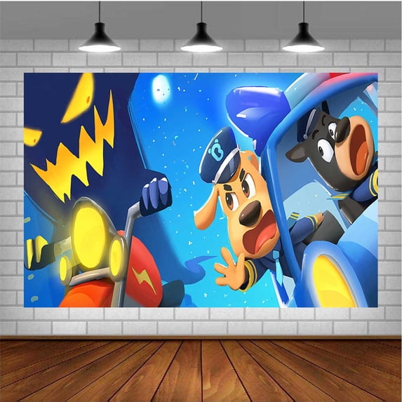 Sheriff Labrado Banner Poster Wall Decor Birthday Backdrop Background ...
