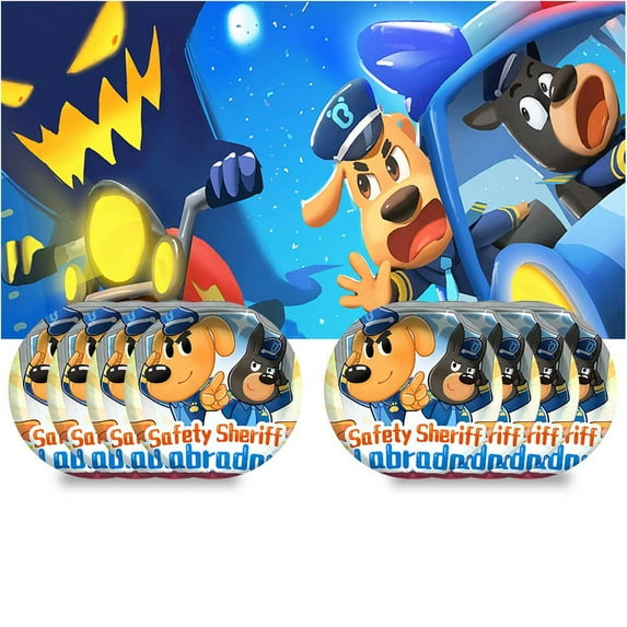 Sheriff Labrado Birthday Supplies Plates Decorations Decor Backdrop ...