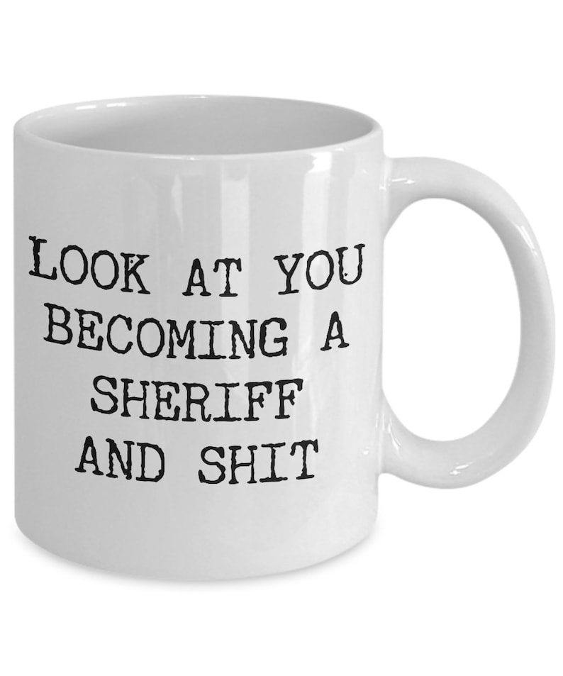 Sheriff Mug Gift Idea for a Sheriff Gifts Funny Future Sheriff Academy ...