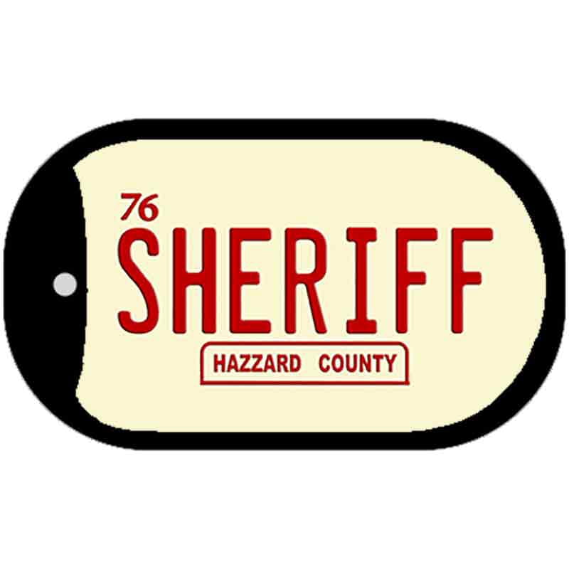 Sheriff Novelty Metal Dog Tag Necklace DT-8717 2" x 1" (DT) - Walmart.com