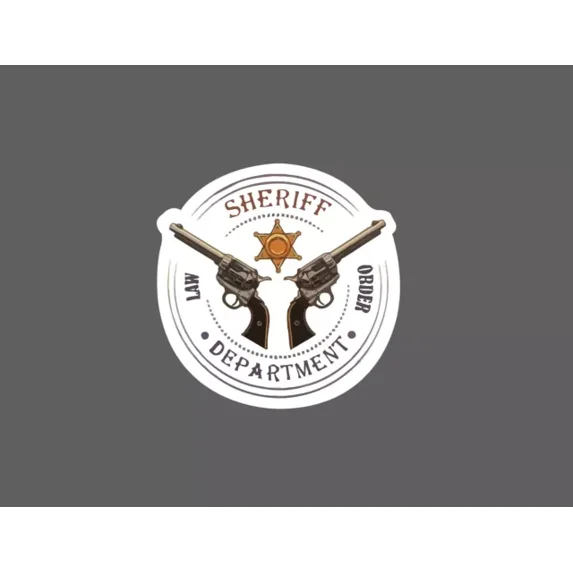 Sheriff Sticker Law Order Waterproof Sticker Phone Decal Water Bottle ...