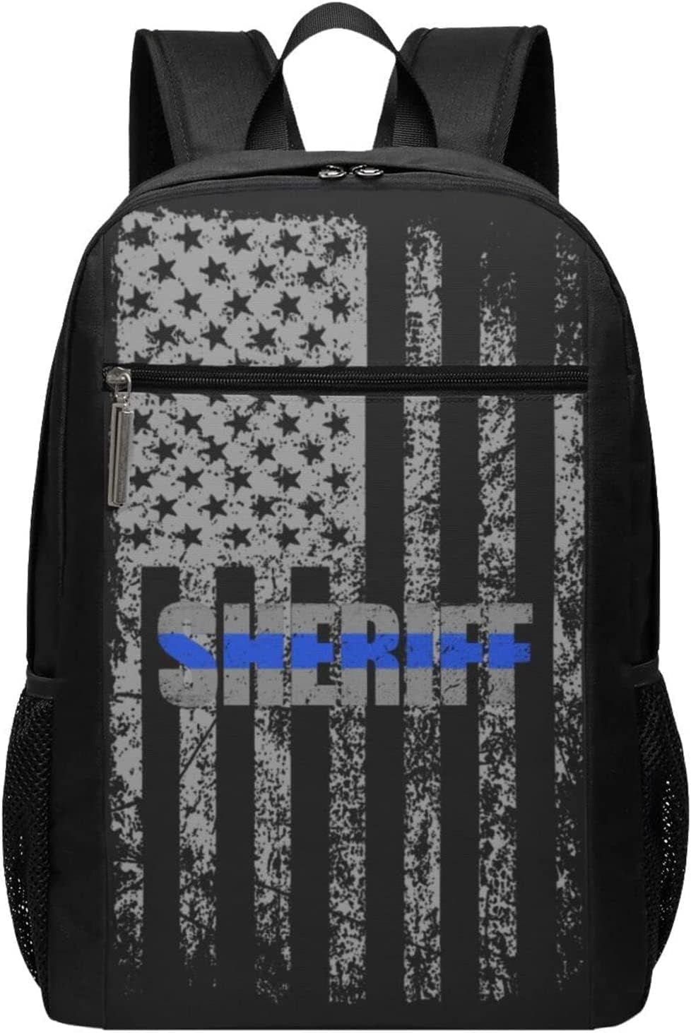 Sheriff Thin Blue Line Backpack, School, Travel, Sport, Work, Bookbag ...