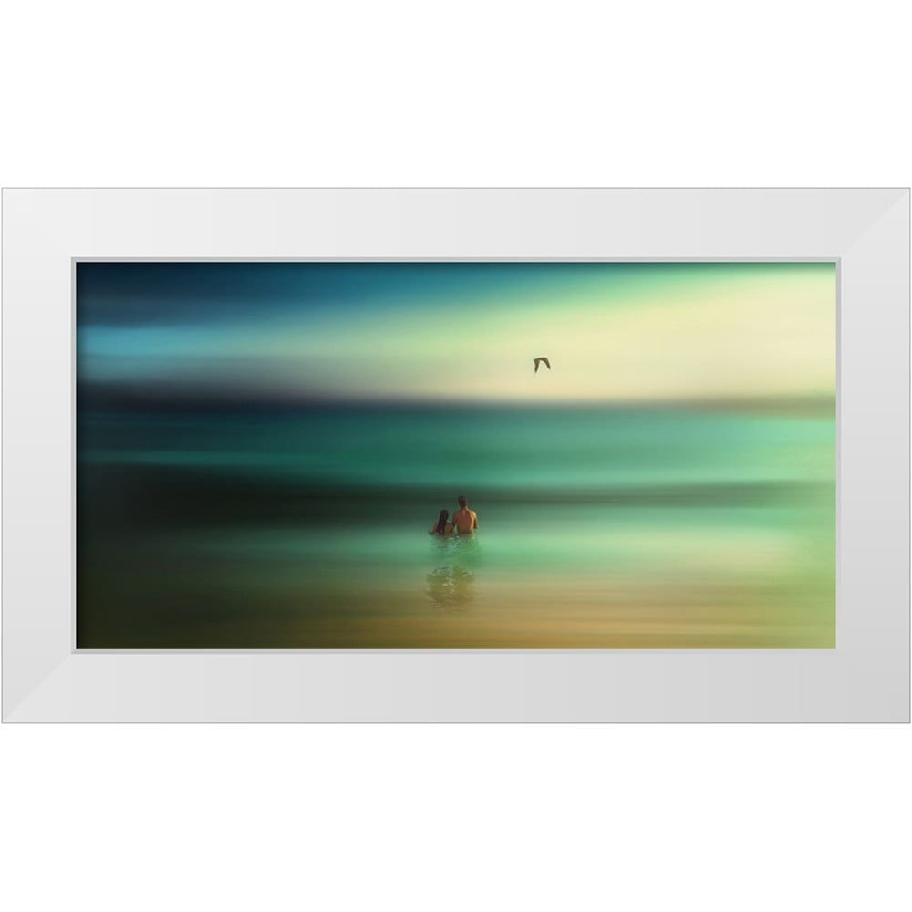 Sherin.Abdou 18x11 White Modern Wood Framed Museum Art Print Titled ...