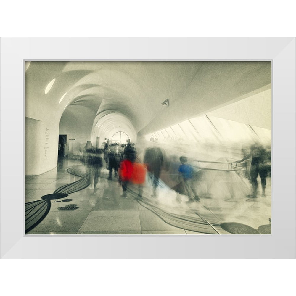 Sherin.Abdou 18x14 White Modern Wood Framed Museum Art Print Titled ...