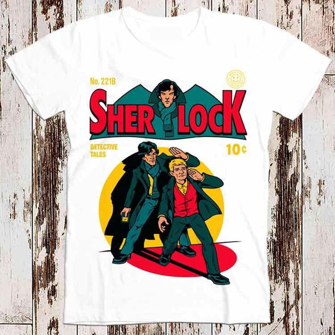 Sherlock Comics Magazine Cover 10c Essential T-Shirt - Walmart.com