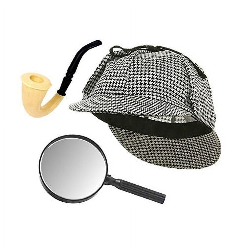 Sherlock Holmes Detective Bundle- Detective Hat Costume Pipe ...