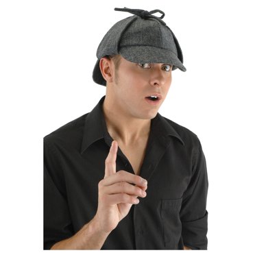 Sherlock Holmes Herringbone Wool Blend Hat - L - Gray - Walmart ...