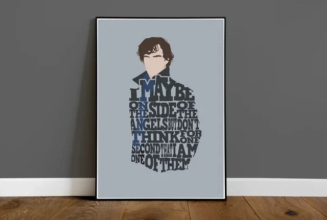 Sherlock - Sherlock Holmes Typography Quote Poster - Minimalist Movie ...