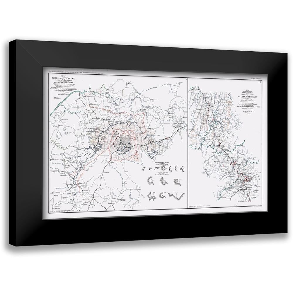 Sherman 24x16 Black Modern Framed Museum Art Print Titled - Siege of ...