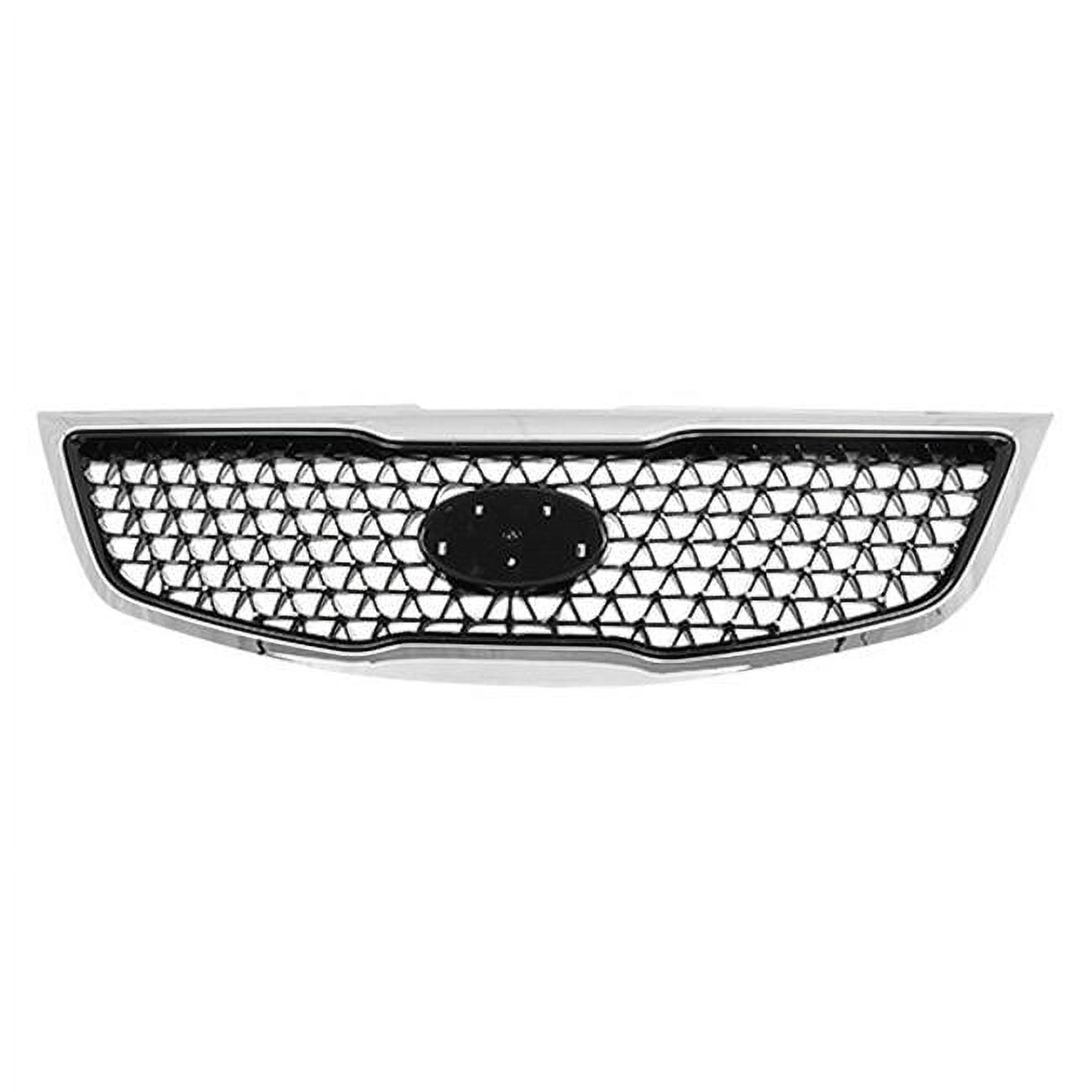 Sherman Parts 2.4L Black & Chrome Grille for 2014-2016 Kia Sportage ...
