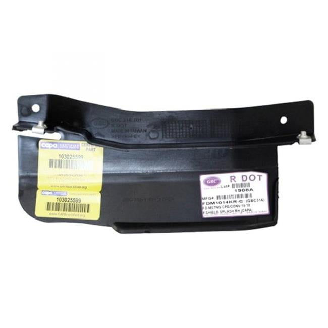 Sherman Parts SHEFOMUST18-24SR Right Front Fender Splash Shield for ...