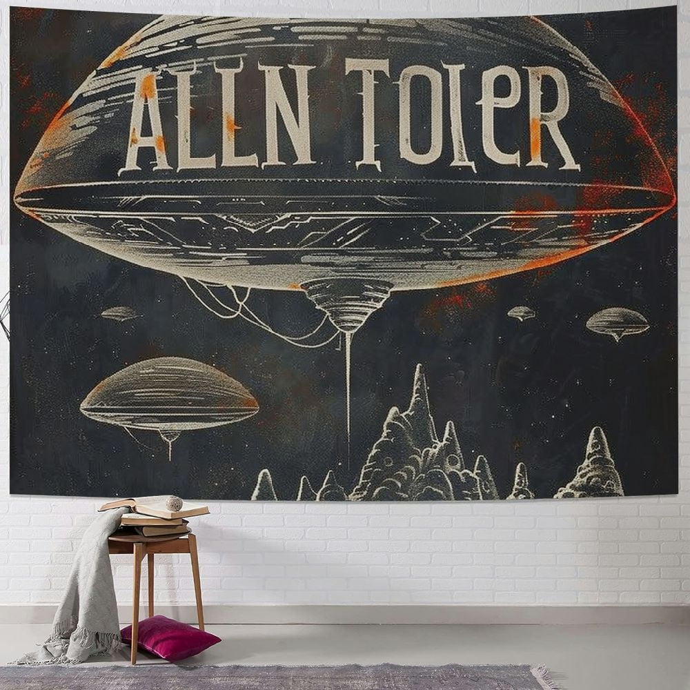 Sheronv Alien Ship Tapestry Wall Hanging Unique Style Home Wall Decor ...