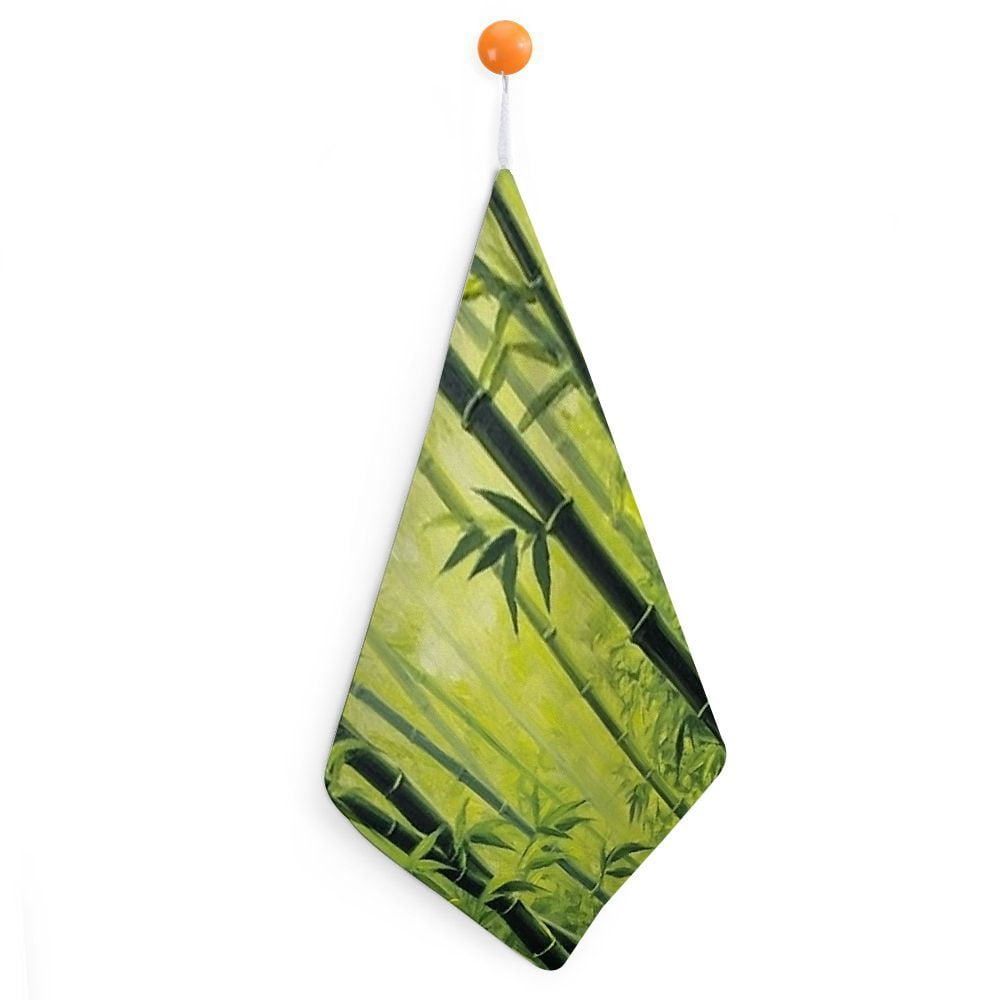 Sheronv Bamboo Trees Reusable Hand Towels Ultra-Fine Fiber Kitchen ...