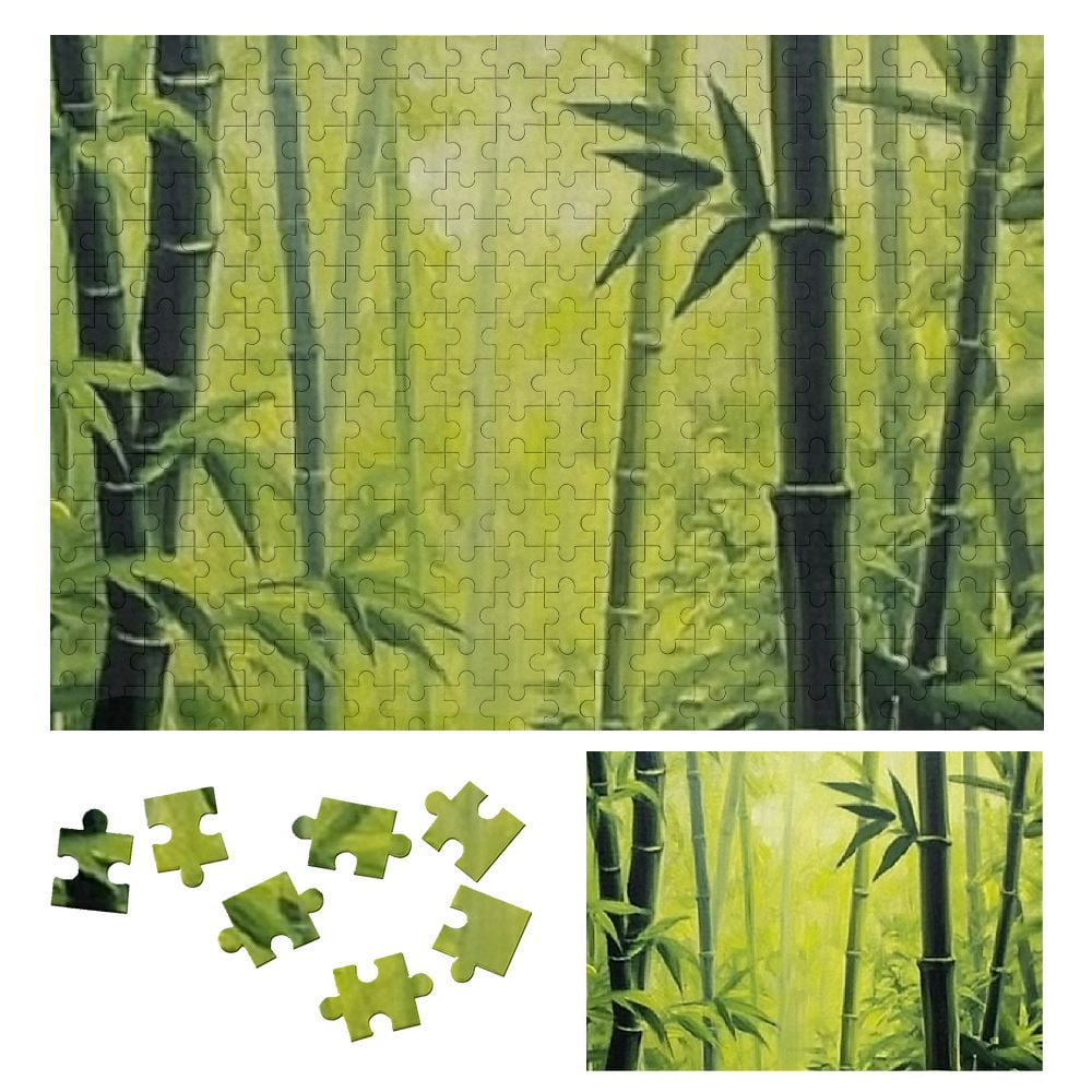 Sheronv Bamboo Trees Wooden Jigsaw Puzzle Eco-Friendly Wood Family ...