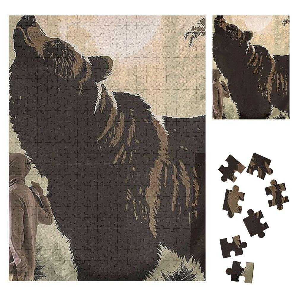 Sheronv Bear Wooden Jigsaw Puzzle Vertical Impossible Wooden Puzzles ...