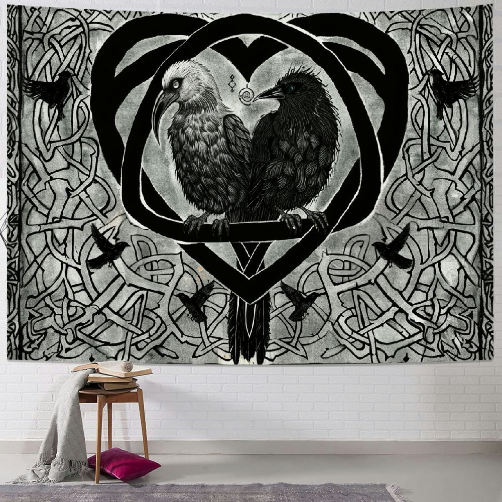 Sheronv Bird Heart Celtic Border Tapestry Wall Hanging Unique Style for ...