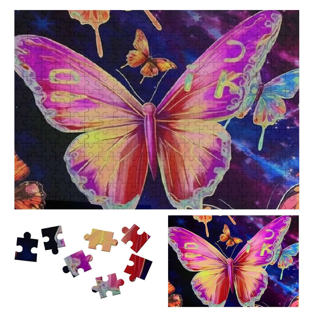 Sheronv Butterflies Faith Hope Wooden Jigsaw Puzzle Horizontal Style ...