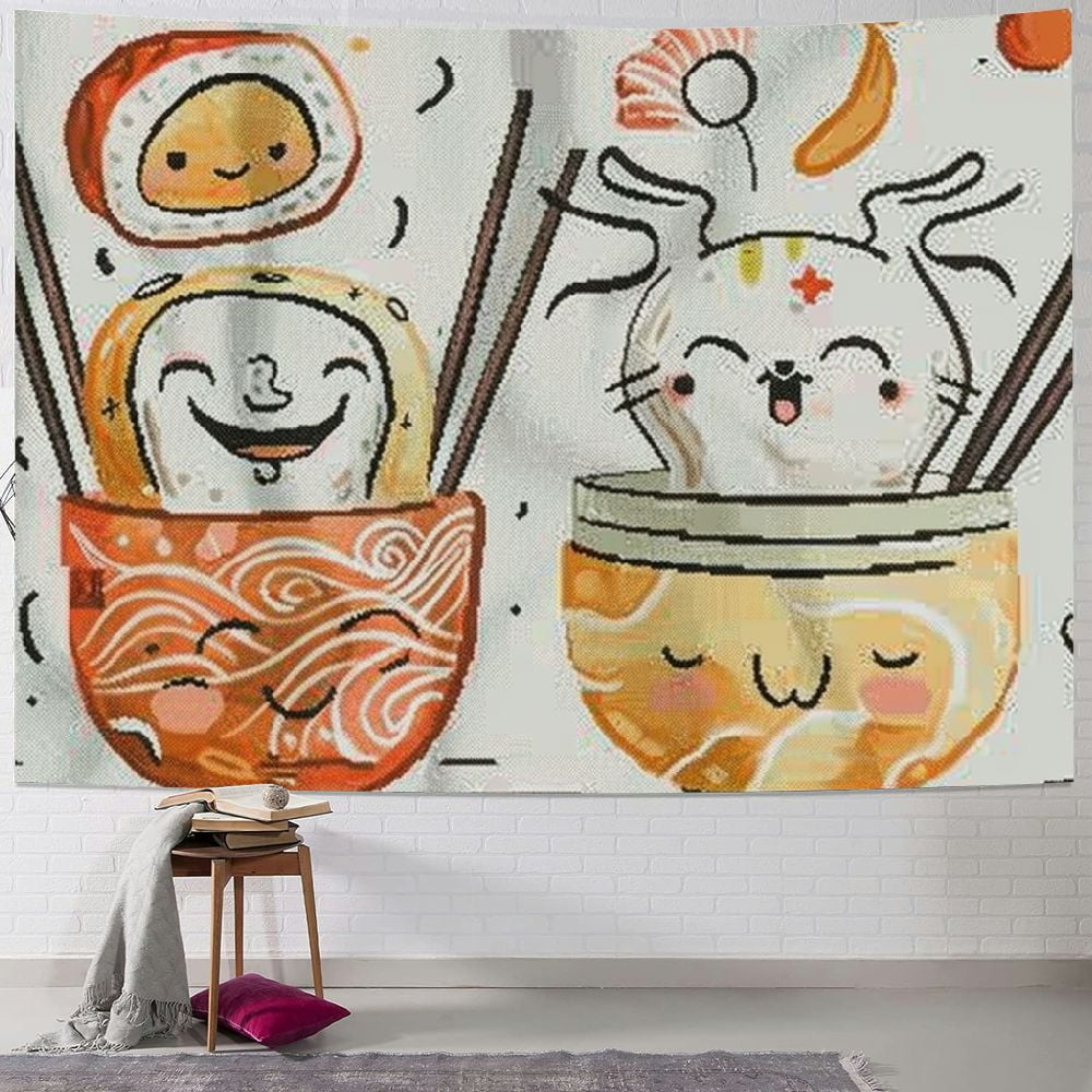 Sheronv Cartoon Character Tapestry Wall Hanging Unique Style Graphic ...