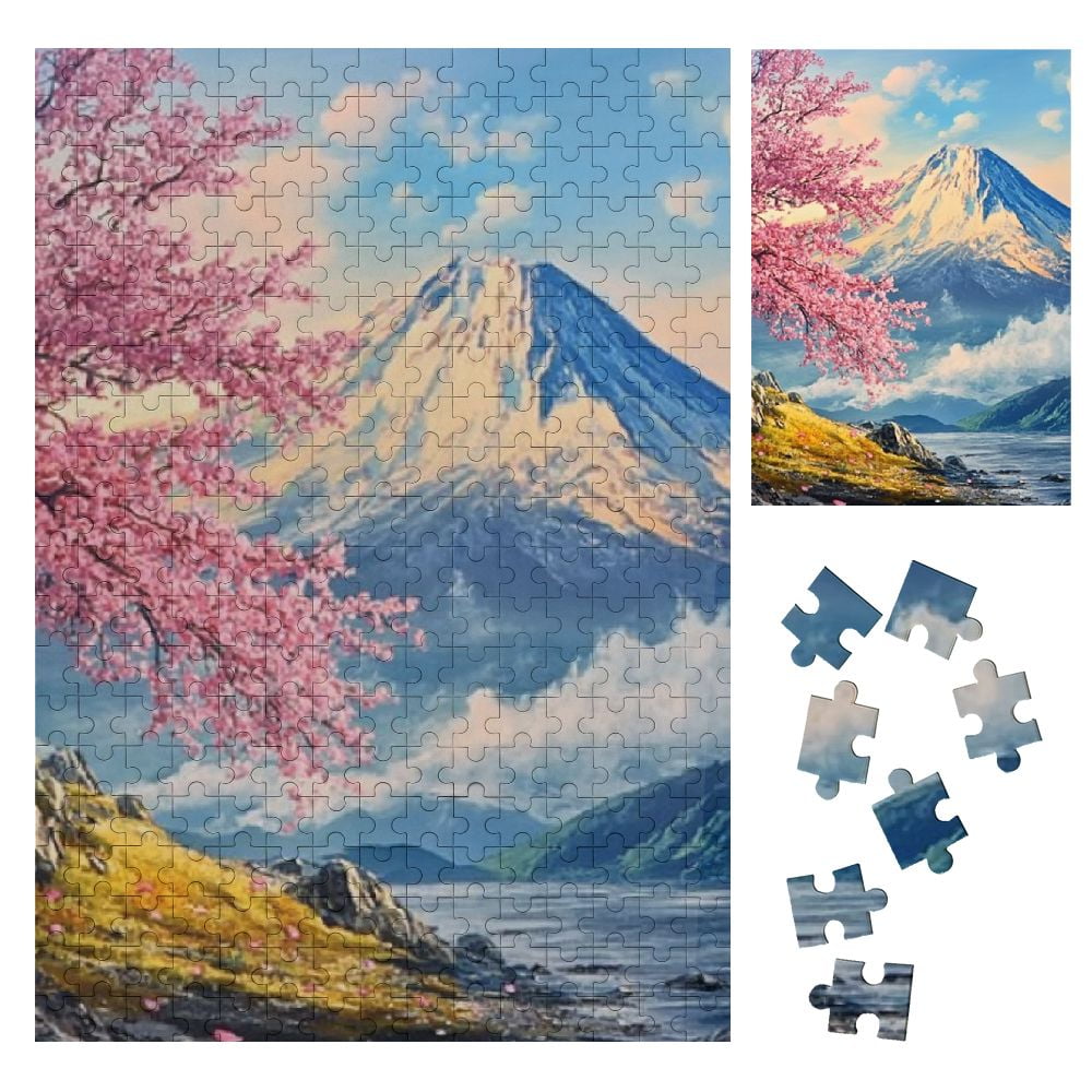Sheronv Cherry Blossom Tree Wooden Jigsaw Puzzle Vertical Impossible ...