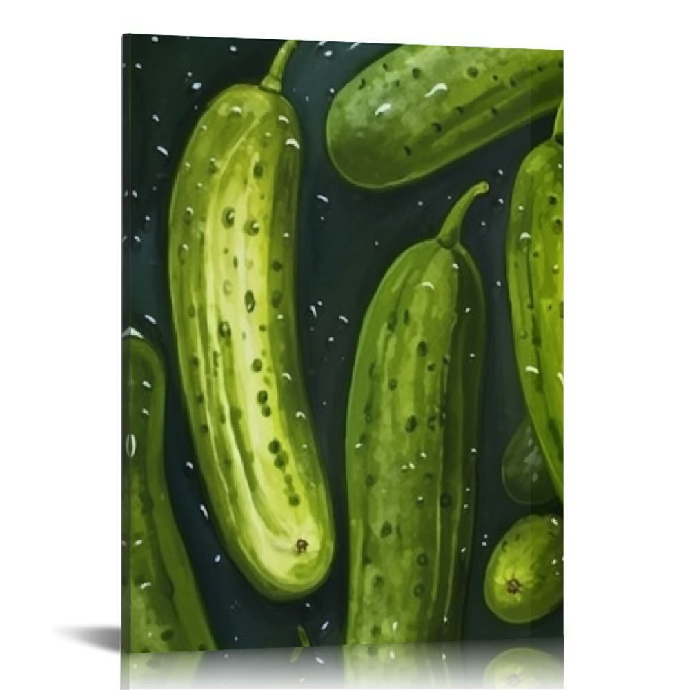 Sheronv Cucumbers Water Droplets Fine Art Aesthetic Poster Print Wall ...