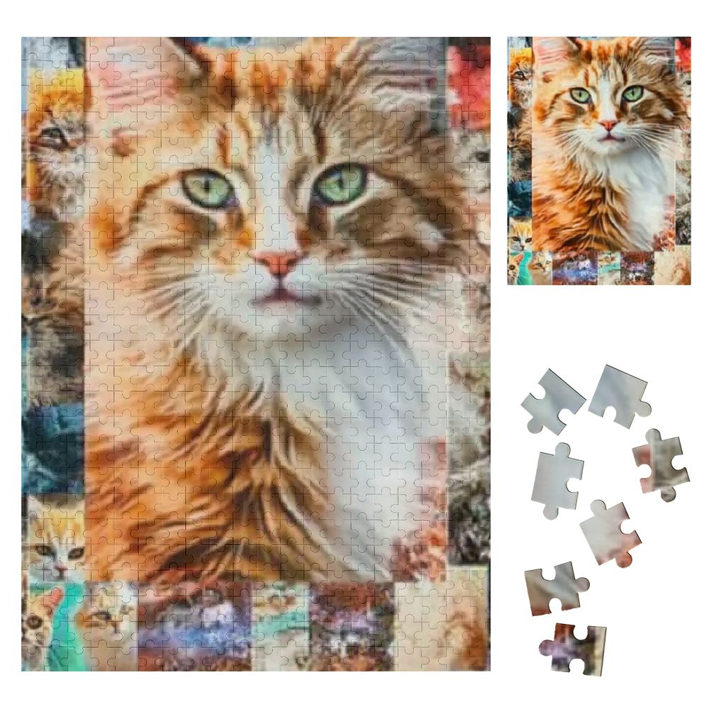 Sheronv Cute Cat Wooden Puzzle for Adults and Kids Vertical Style ...