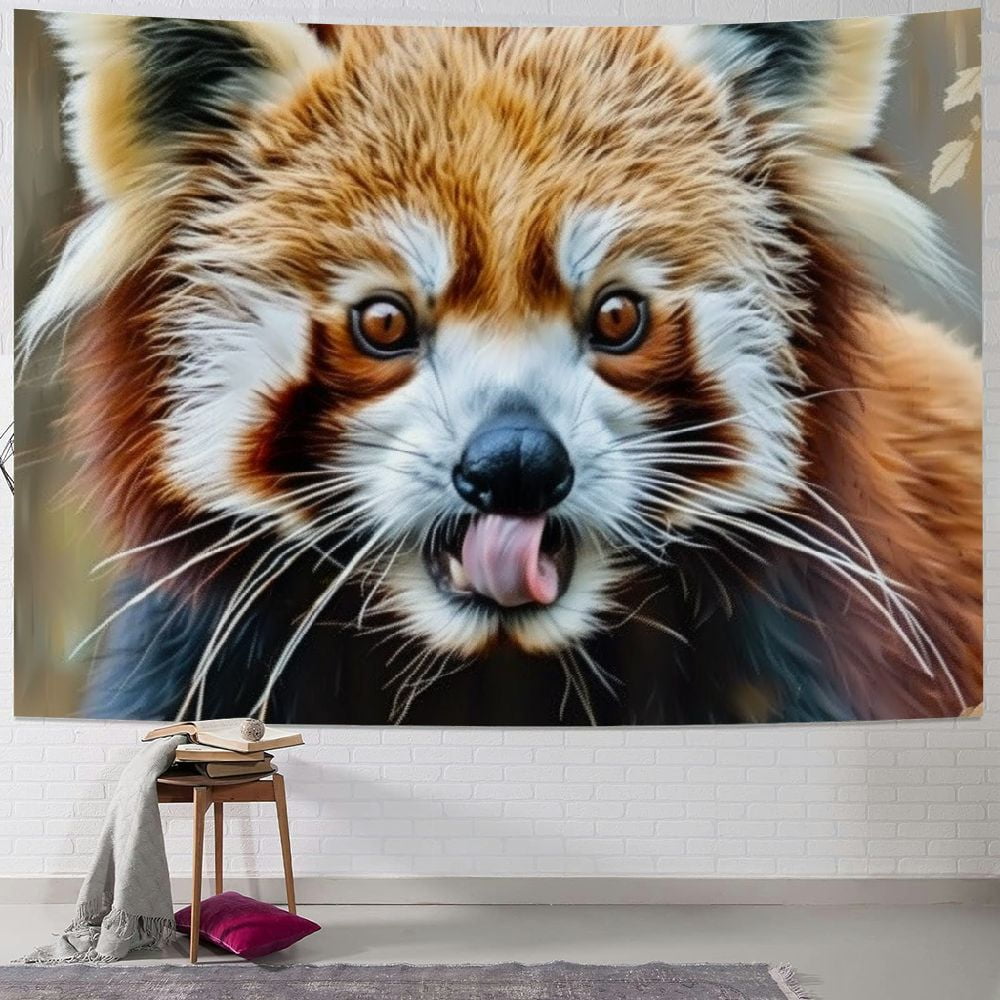 Sheronv Cute Red Panda Tapestry Wall Hanging Unique Style Graphic ...