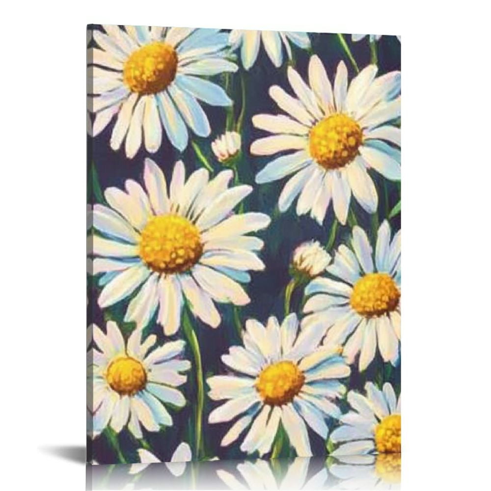 Sheronv Daisies Fine Art Aesthetic Poster Print Wall Painting for Home ...