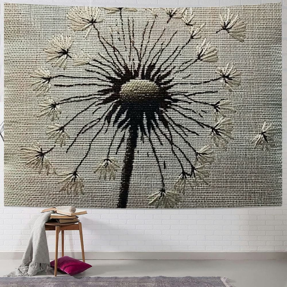 Sheronv Dandelion Tapestry Wall Hanging Unique Style Graphic Art for ...
