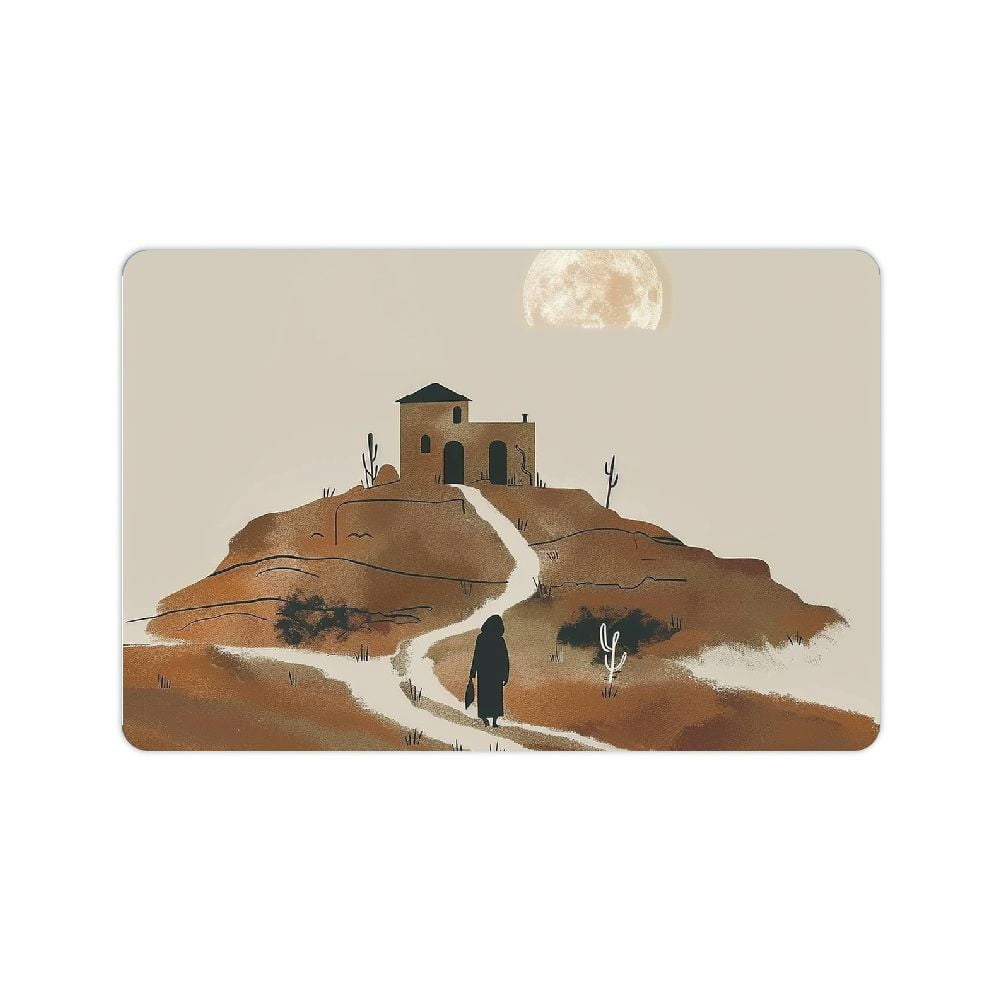 Sheronv Diatom Mud Mats House on Hill Theme Non-Slip Home Mats Set of 2 ...