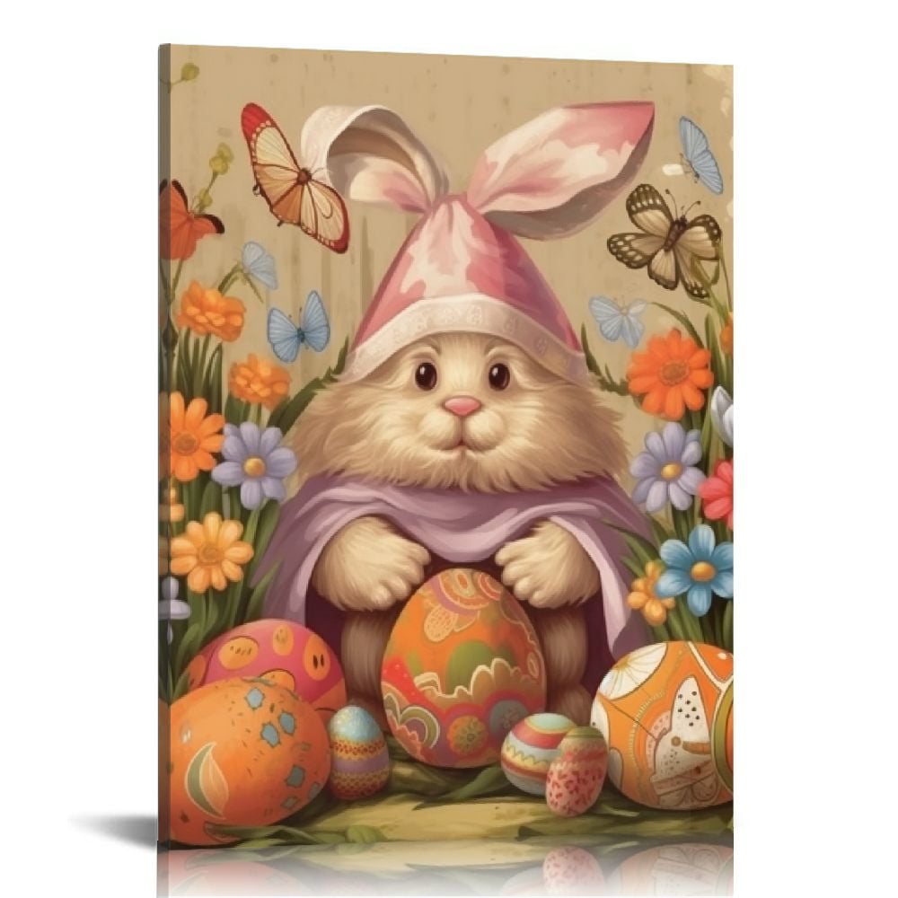 Sheronv Easter Bunny Eggs Flowers Fine Art Aesthetic Poster & Print ...
