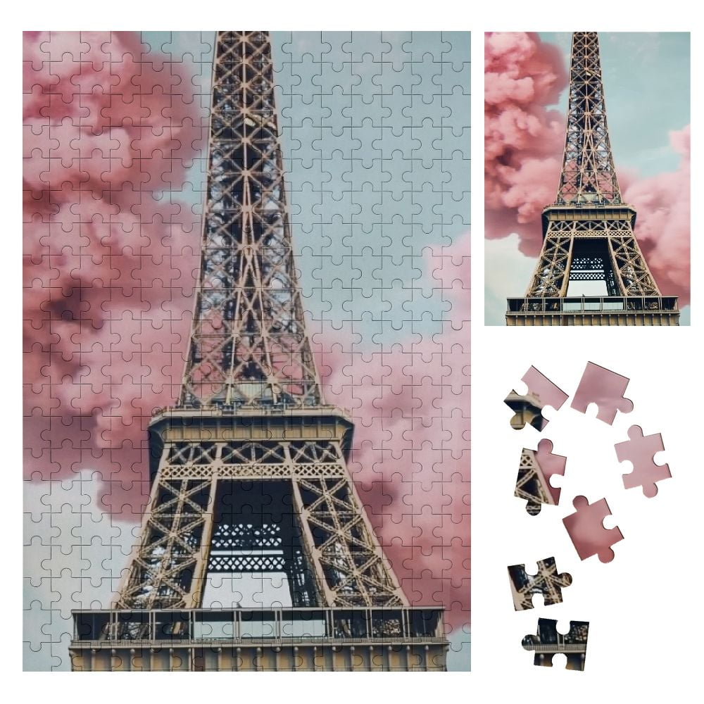 Sheronv Eiffel Tower Wooden Puzzle Vertical Impossible Wooden Puzzles ...