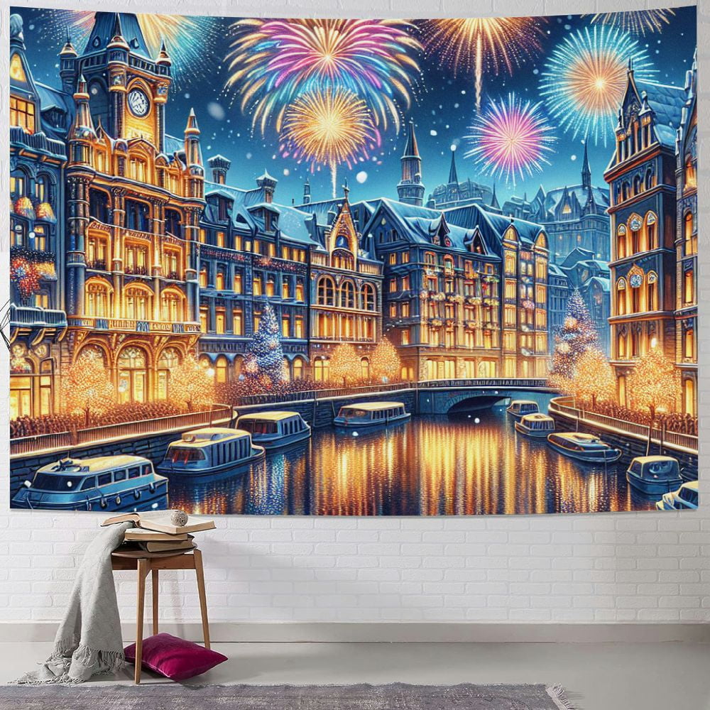 Sheronv Fireworks Celebration Tapestry Wall Hanging Unique Style ...