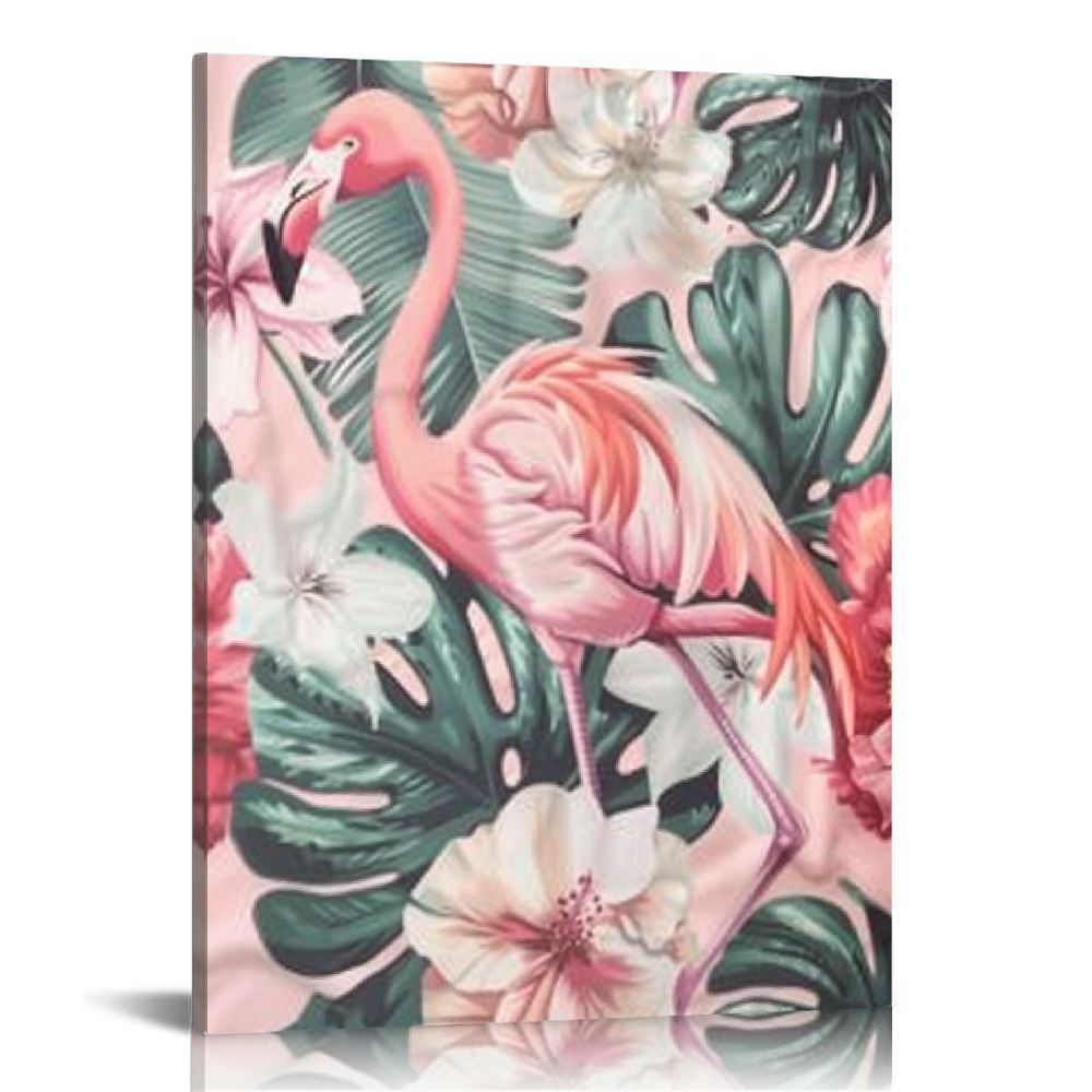 Sheronv Flamingo Flowers Kitsch Movement Fine Art Aesthetic Wall ...