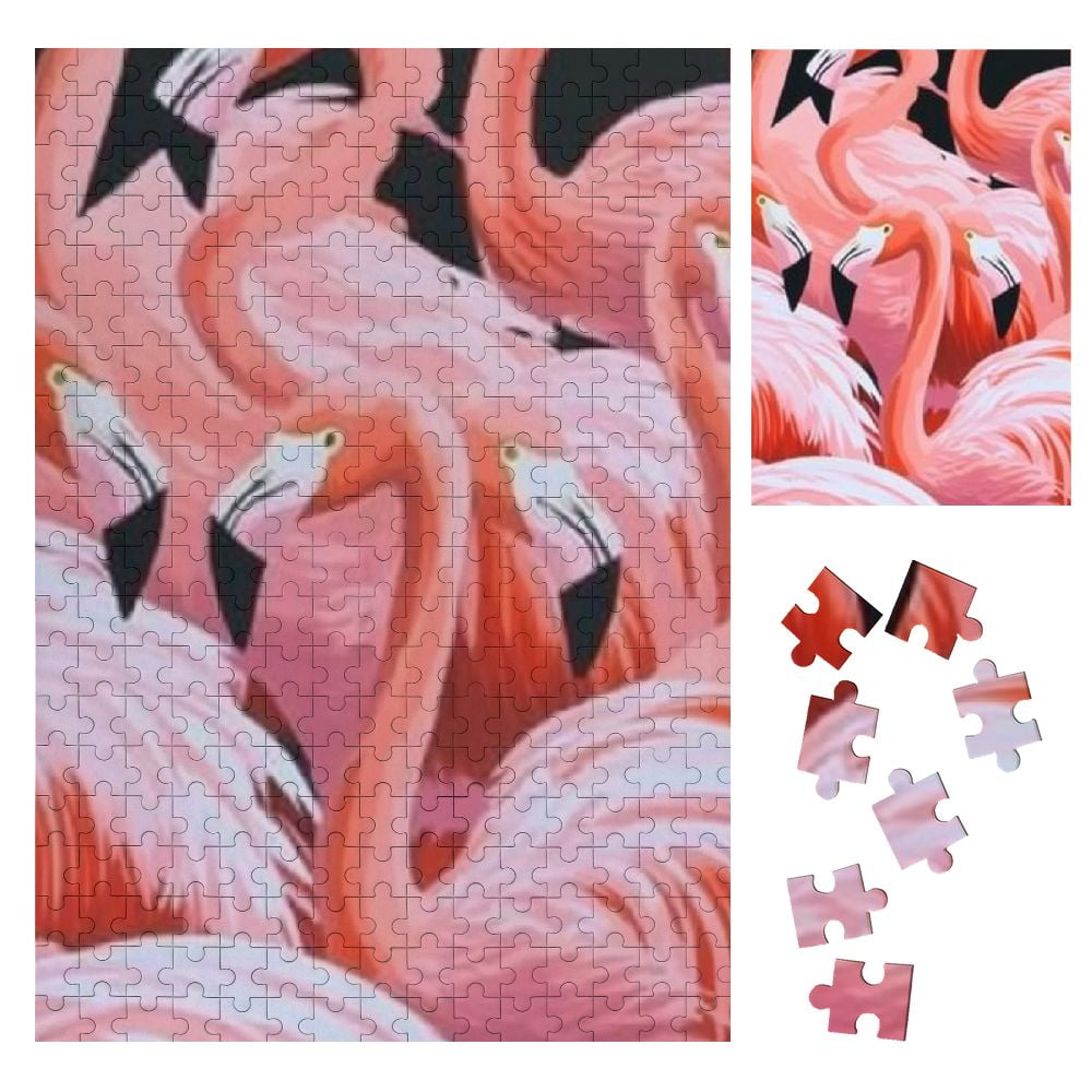Sheronv Flamingos Wooden Jigsaw Puzzle Vertical Impossible Wooden ...