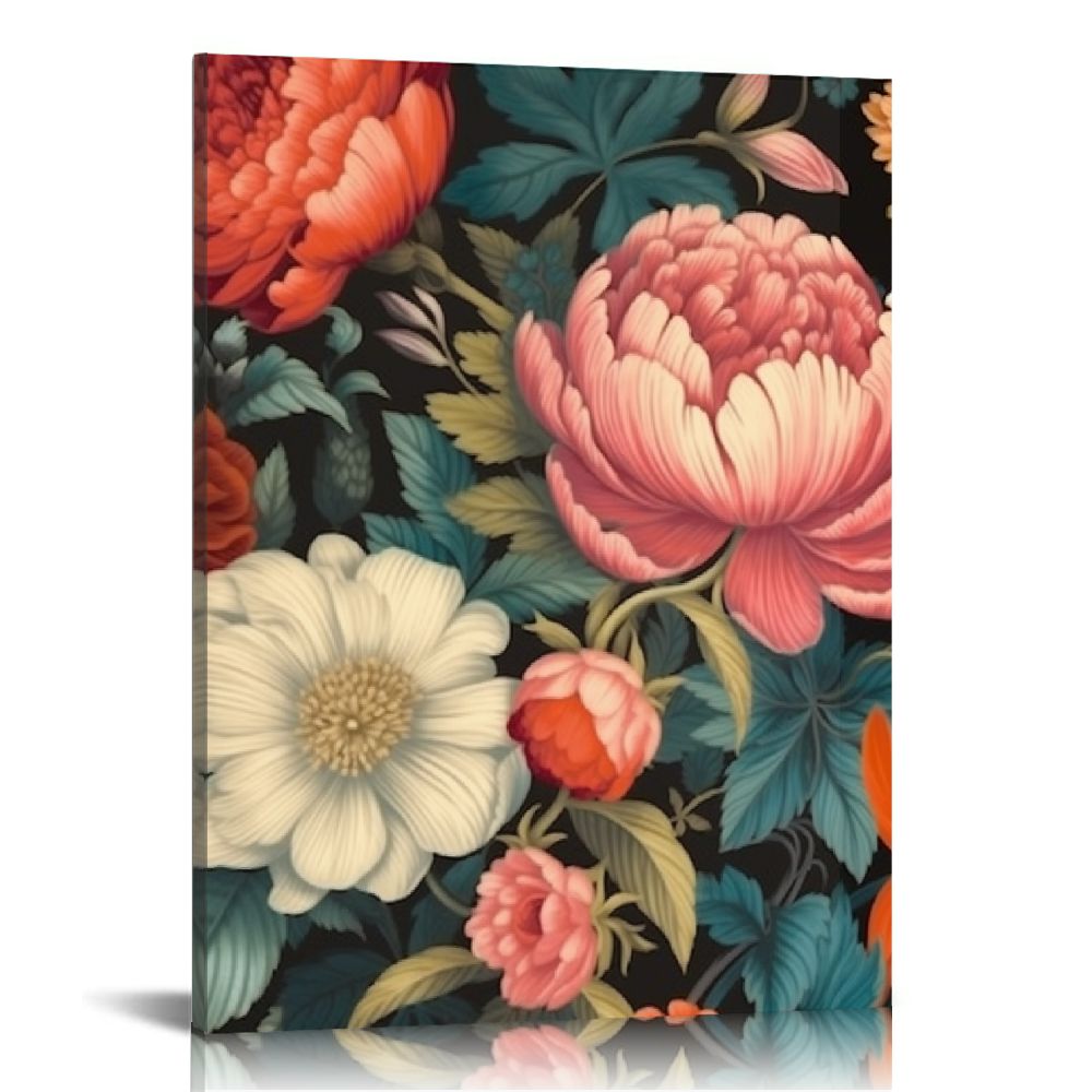 Sheronv Flowers Leaves Maximalism Fine Art Aesthetic Poster Wall Art ...