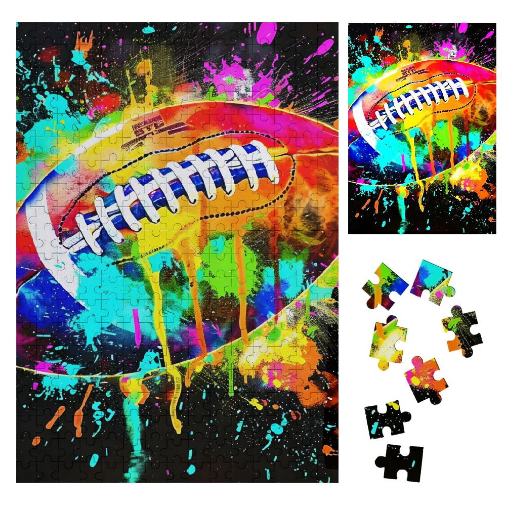 Sheronv Football Ball Wooden Jigsaw Puzzle Vertical Version Leisure ...