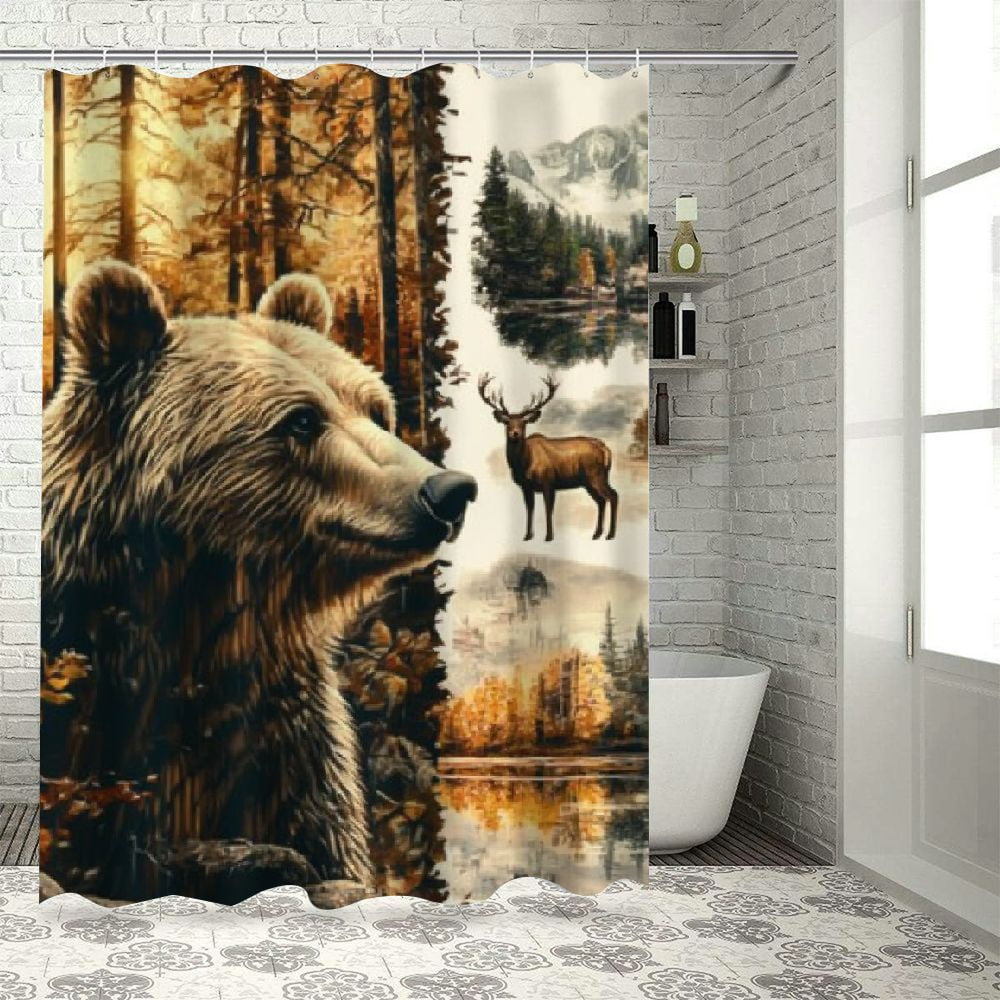 Sheronv Forest Animals Bathroom Decor Set - Colorful Luxurious ...