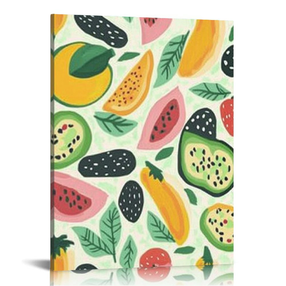 Sheronv Fruits Vegetables Pattern Fine Art Aesthetic Poster & Print ...