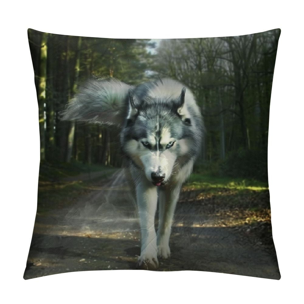Sheronv Furry Art Graphic Decorative Pillow Cover for Home Couch Living ...