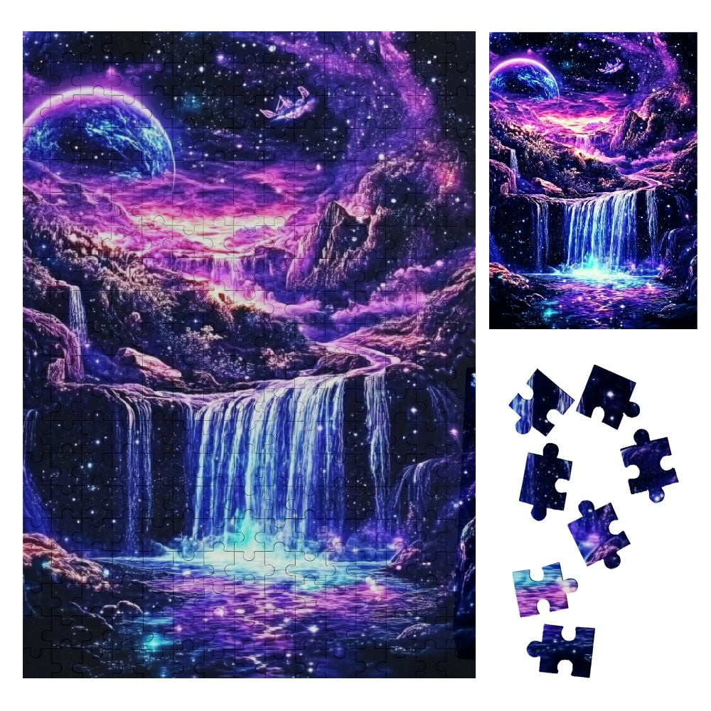 Sheronv Galaxy Space Art Wooden Jigsaw Puzzle Vertical Style Family ...