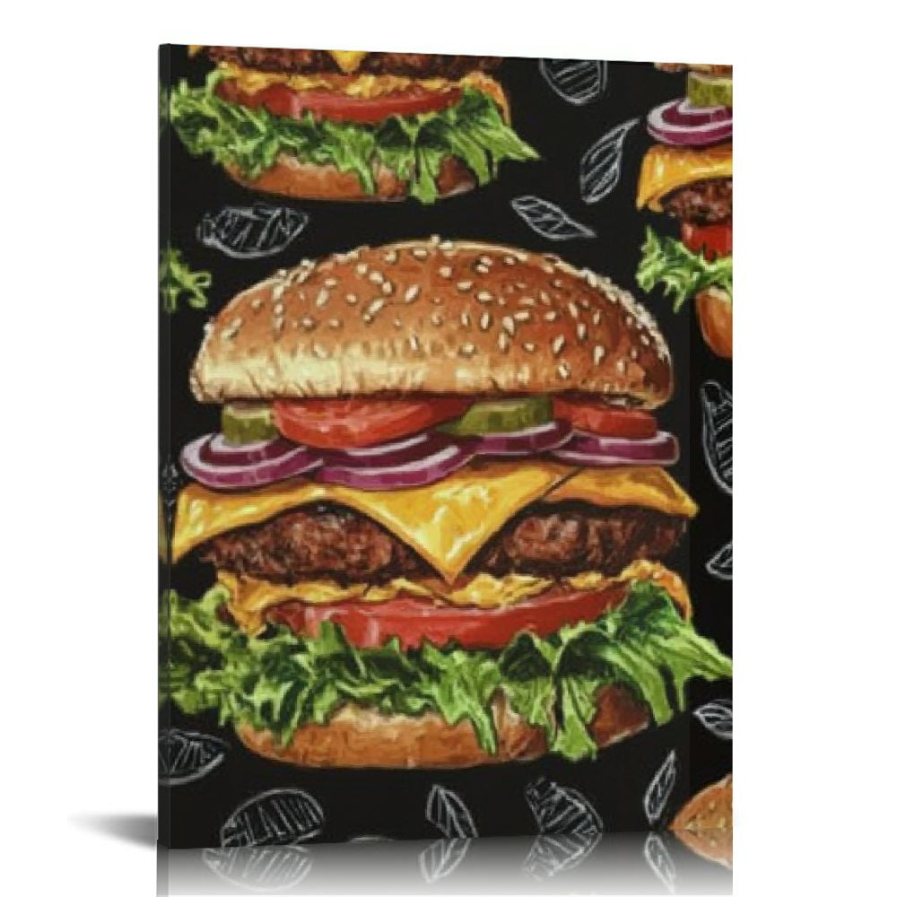 Sheronv Hamburgers Toppings Fine Art Aesthetic Poster Print Wall ...